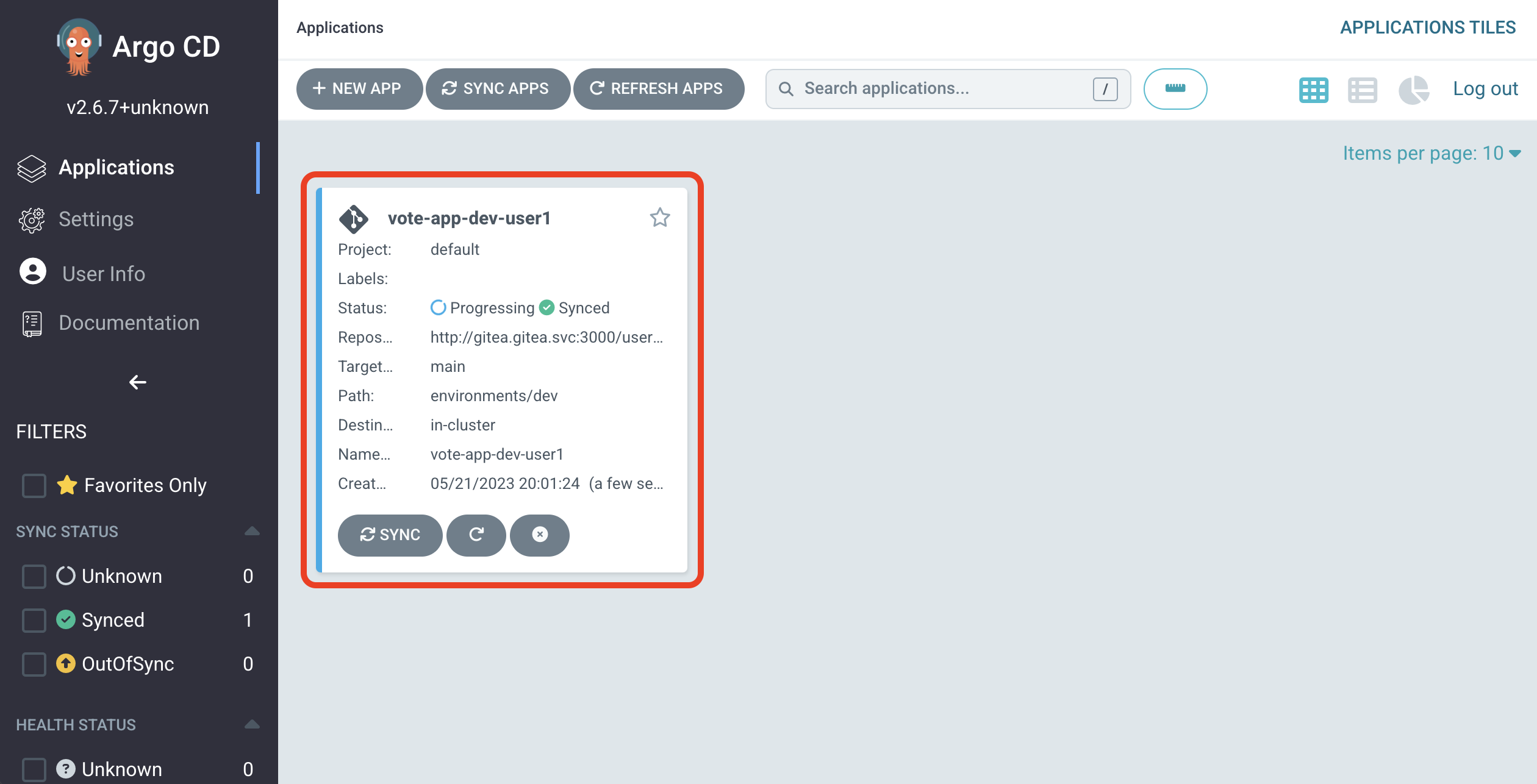 Workshop Development Argo CD OpenShift Inner Outer Loop
