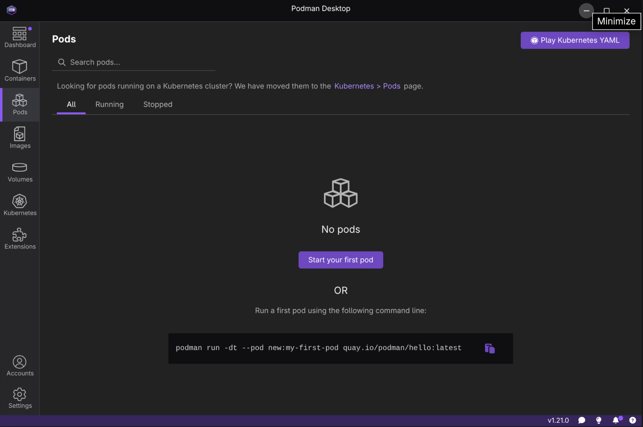 Introduction to Podman Desktop :: Containers Tutorial