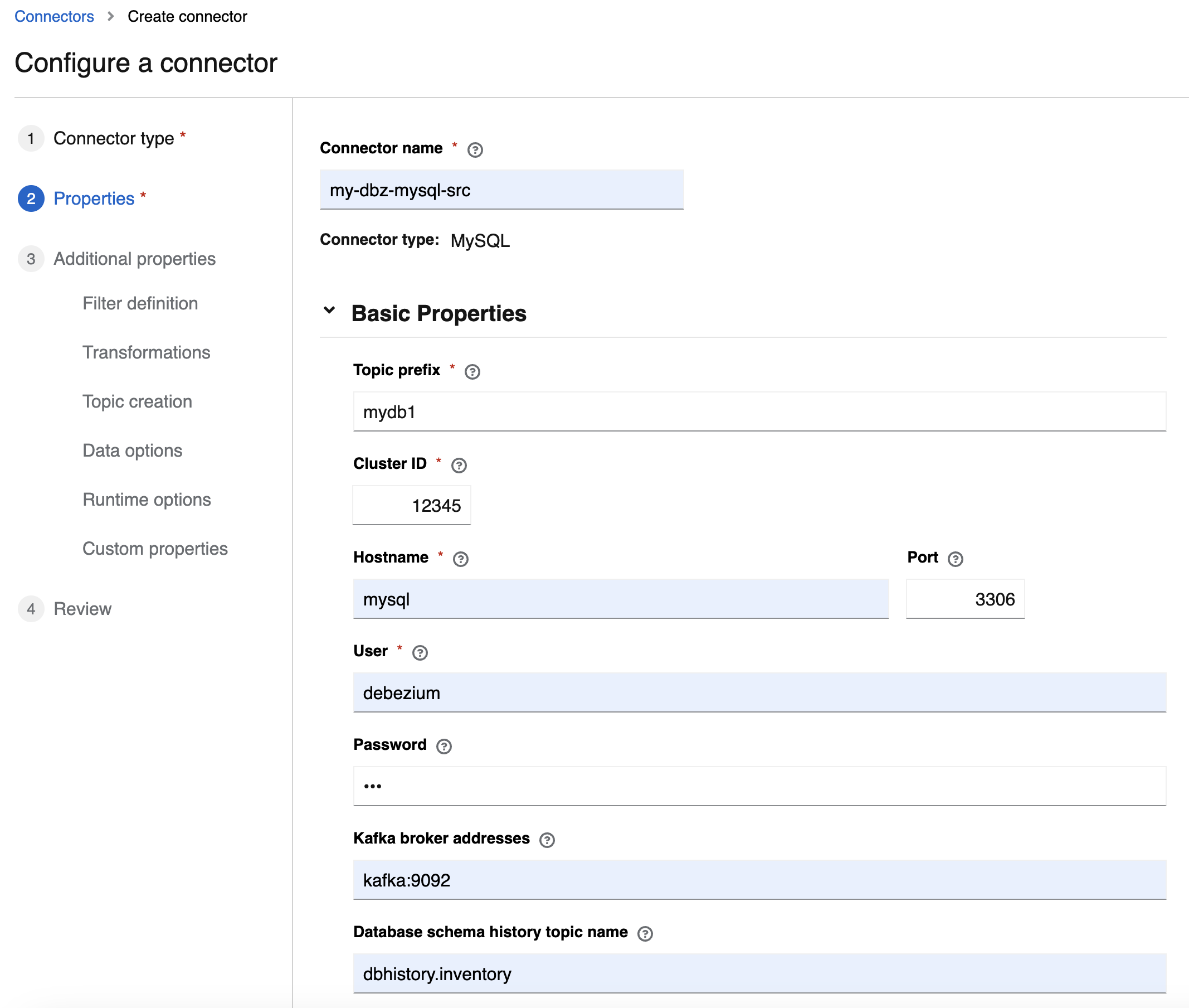 Debezium UI :: Debezium Tutorial