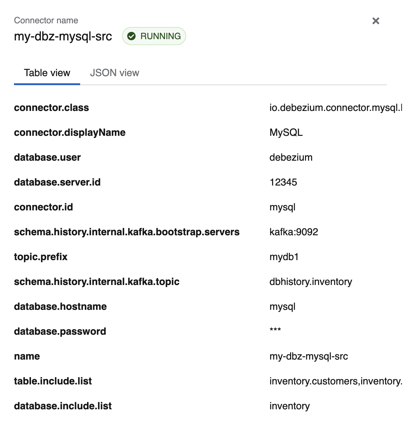 Debezium UI :: Debezium Tutorial