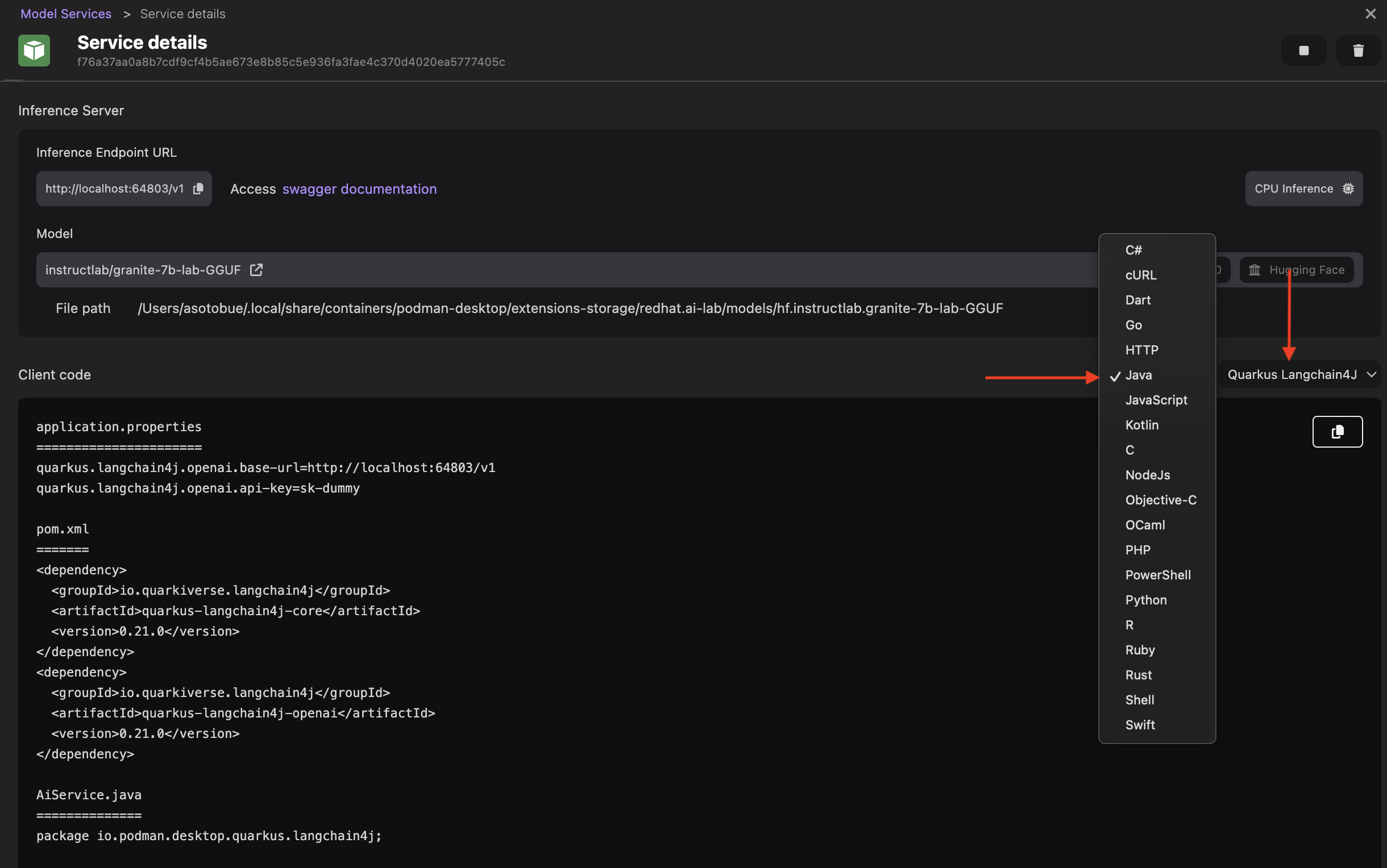 Developing apps with Podman Desktop AI :: Podman Desktop Tutorial
