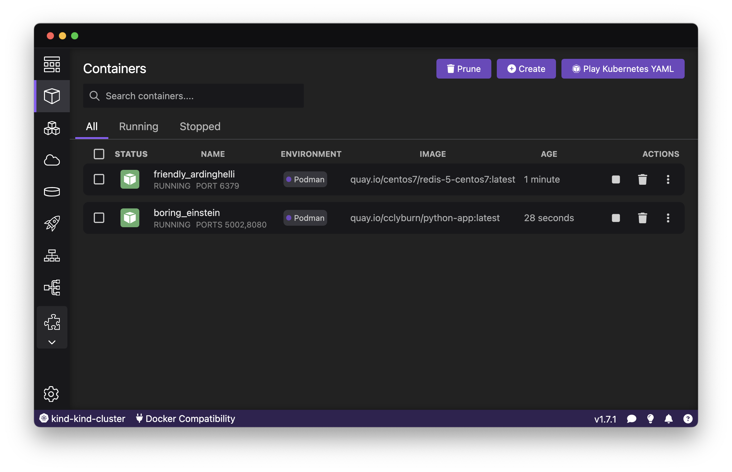 Podman Desktop Interface & Essentials :: Podman Desktop Tutorial