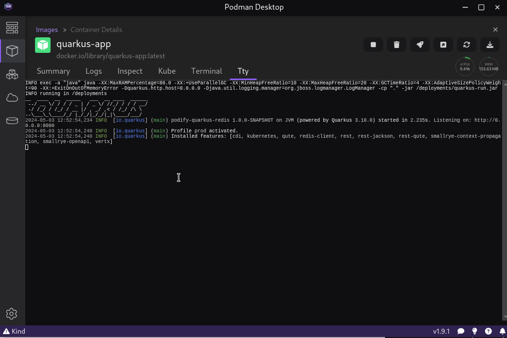 Running and Managing Containers :: Podman Desktop Tutorial