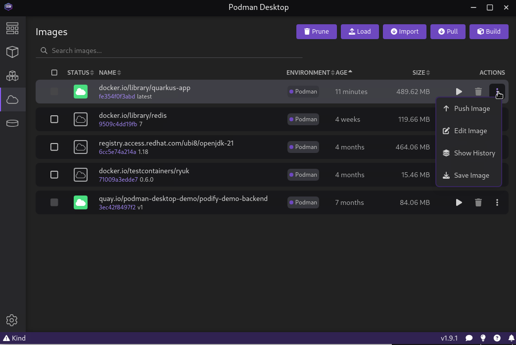 Running and Managing Containers :: Podman Desktop Tutorial